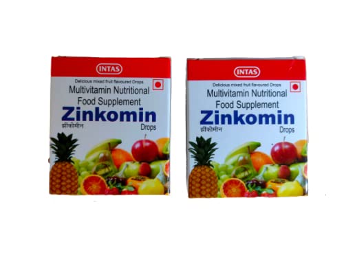 Zinkomin Multivitamin & Multimineral Drops for Baby with Droper | Pack ...