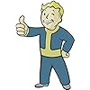 Amazon.com - Generic Vinyl Sticker Vault Boy Like Fallout Game Premium ...