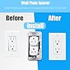 Wall Plate Spacers 15 Pcs, Flush Fit Device Level Plate for Wall ...