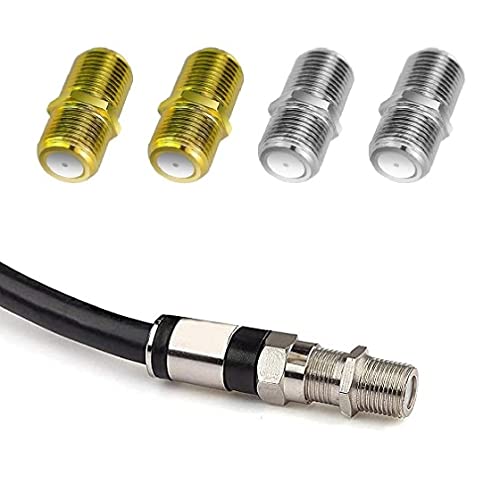 20 pcs F-Type RG6 Coaxial Connectors, Female to Female Extension ...