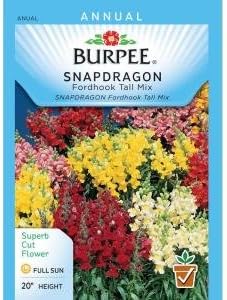 Amazon.com : Burpee Flower Snapdragon Fordhook Tall Mix 41400 (Multi ...