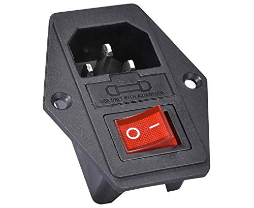 Buy Ritedeal 10A 250V Power switch/AC 3pin switch with fuse/AC power ...