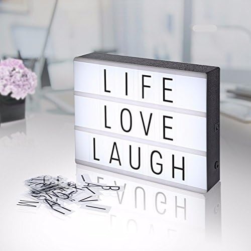 Buy Toriox Cinematic Light Box Sign 96 Letters and Emojis USB or ...