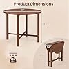 Amazon.com: Giantex 36" Folding Dining Table for 2-4, Extendable Drop ...