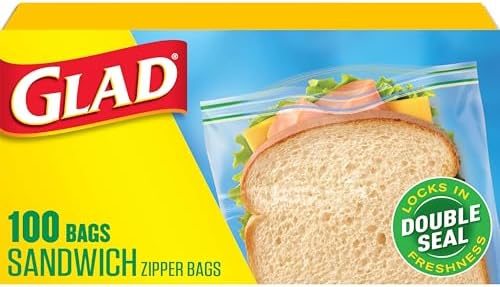 Amazon.com: Hefty Baggies Food Storage Bags, Sandwich, Twist Tie, 150 ...