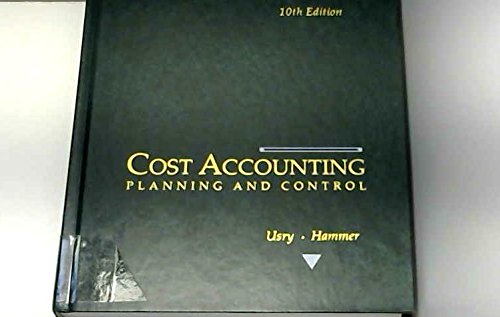 Cost Accounting - planning and control: Matz, Adolph: 9780538809252 ...