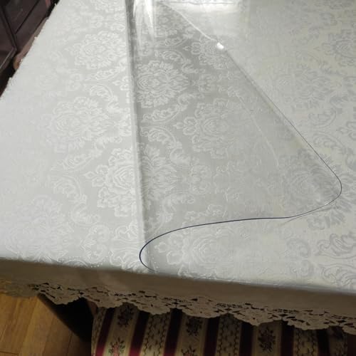 Amazon.com: 1.0mm 1.5mm 2.0mm Thick PVC Table Top Protector,Clear ...