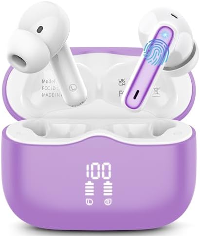 Wireless Earbuds, Bluetooth Ear Buds 5.3 Mini HiFi Stereo with 4 ENC ...