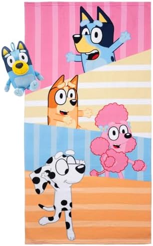 Amazon.com: Disney Bluey Towel Set for Kids - Bundle with 27x54 Bluey ...