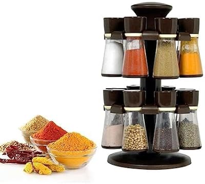 Buy Luvley 360° Revolving Spice Rack Masala Rack Spice Box Masala Box ...