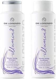 De Lorenzo Instant Illumin8 Blonde Toning Shampoo & Conditioner Duo ...