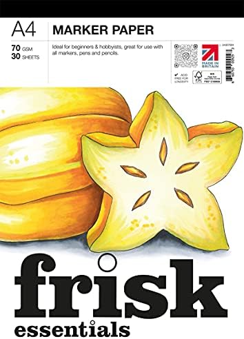 Daler-Rowney Graphic Series Marker 70gsm A4 Paper Pad, Smooth Surface ...