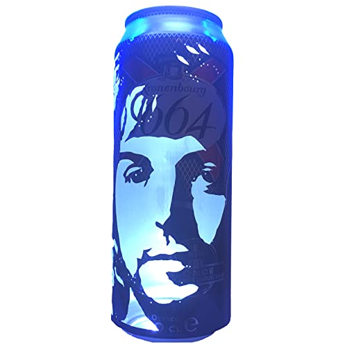 Paul 'Beatle' McCartney Beer Can Lantern! Wings, Pop Art Portrait Lamp ...