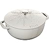 Amazon.co.jp: 【アウトレット】Staub ストウブ 「 スノーフレーク ココット カンパーニュ 24cm 」大きい 両手 鋳物 ...