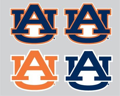 Amazon.com - Auburn Tigers AU Logo 4 Pack of 2" Vinyl Decals Car Truck ...