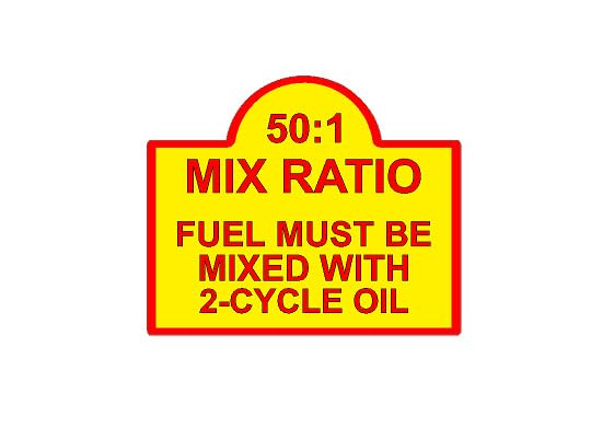 Amazon.com: Mix Ratio Chart 50:1 2-Stroke 2-Cycle Oil Fuel Chainsaw ...