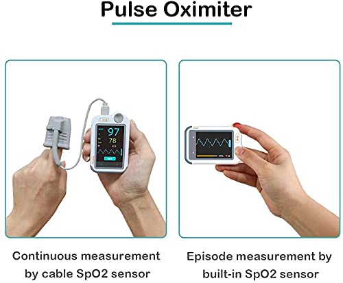 Wellue Checkme Lite SpO2 & ECG Monitor, Wireless Detection Device with ...