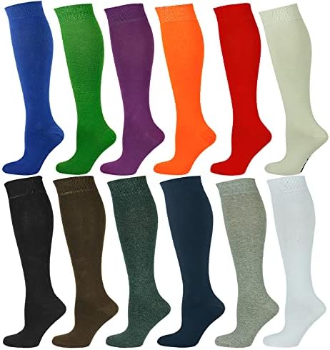 Amazon.com: MySocks Unisex Knee High Long Socks Plain : Clothing, Shoes ...