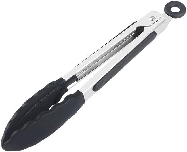 Amazon.com: HI-ZML Cooking tongs, Kitchen tongs with silicone head ...