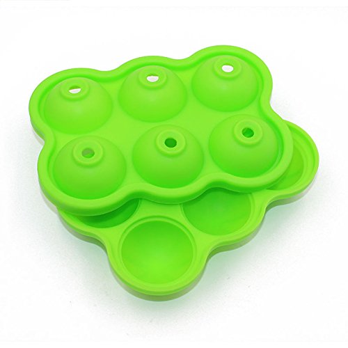 Silicone Ice Cube Mould 6-Holes Ice Ball Baller Ice Tray Ice Mold Tool ...