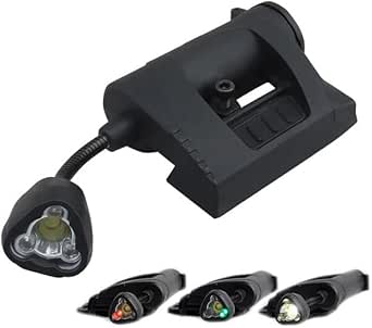 Tactical ChargeM Helmet Flashlights Mounted LED Light, 4 Modes, Red ...