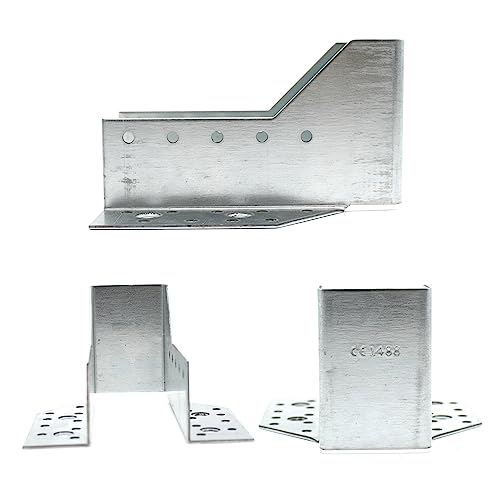 DOJA Barcelona Beam Brackets | Pack of 4 | Joist Hangers Type A | 48 x ...