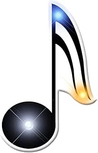 Amazon.com: Light Up Music Note Flashing Blinking LED Body Light Lapel ...