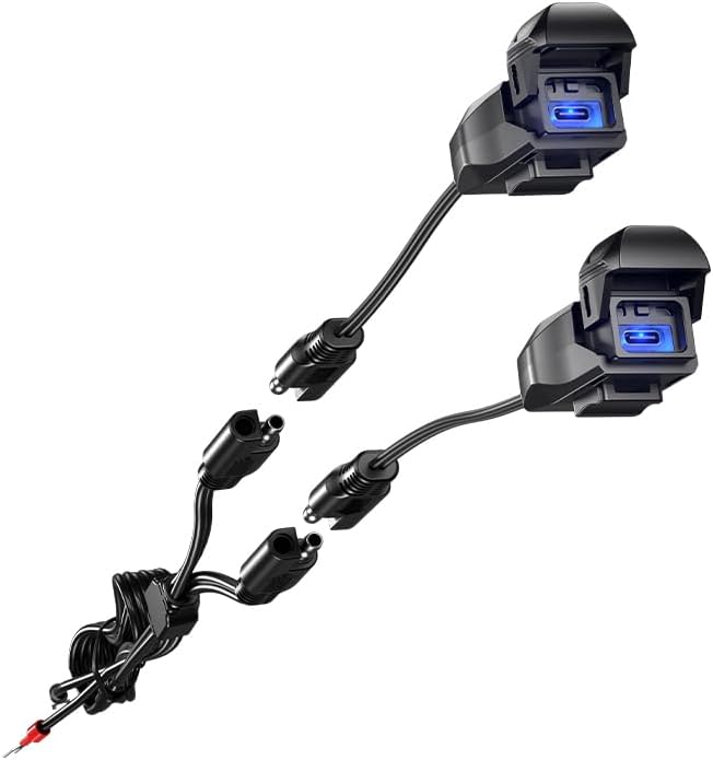 Amazon.com: Kaedear Motorcycle USB Power Supply Waterproof Phone ...