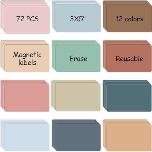 Amazon.com: 50pcs Magnetic Dry Erase Labels Stickers 4"x4" Magnetic ...