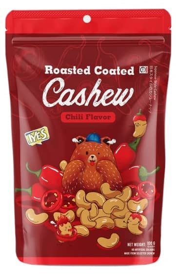 Amazon.com: Iyes Roasted Coated Cashew Chili Flavor - 3.80 Ounce (Pack ...