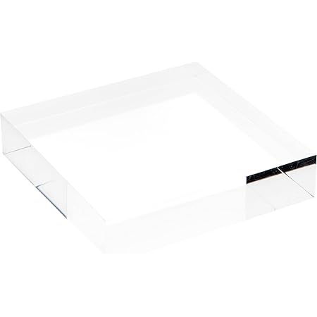 Amazon.com: Plymor Clear Polished Acrylic Square Display Block, 1" H x ...