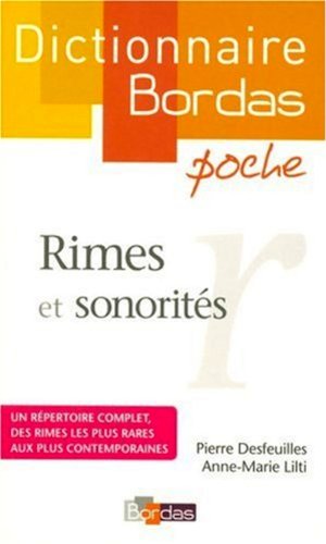 Dictionnaire des Rimes et Sonorites (French Edition): Amazon.co.uk ...