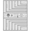 Amazon.com: Creative Grids Half Rectangle Trim Tool Quilt Ruler – CGRDH6 – Made in USA, 8-1/2in ...