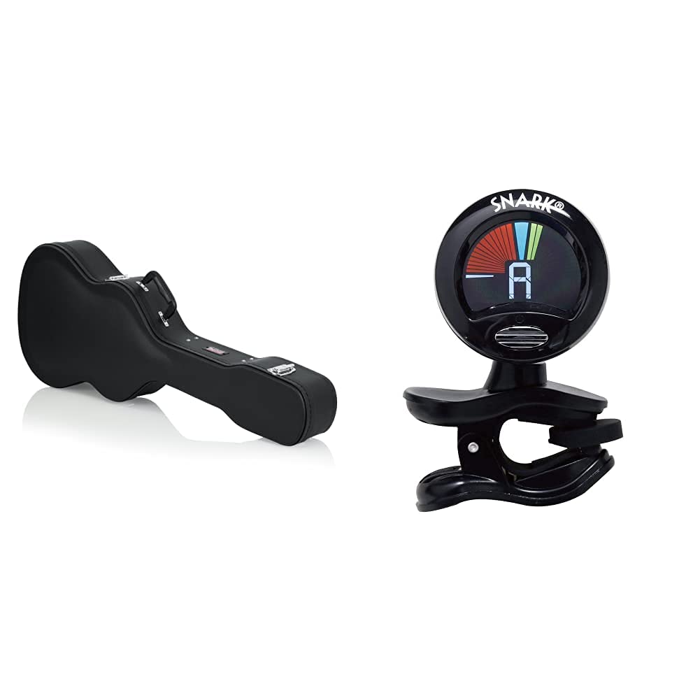 Gator GWE-CLASSIC Acoustic Guitar Case and Snark SN5X Clip-On Tuner for ...