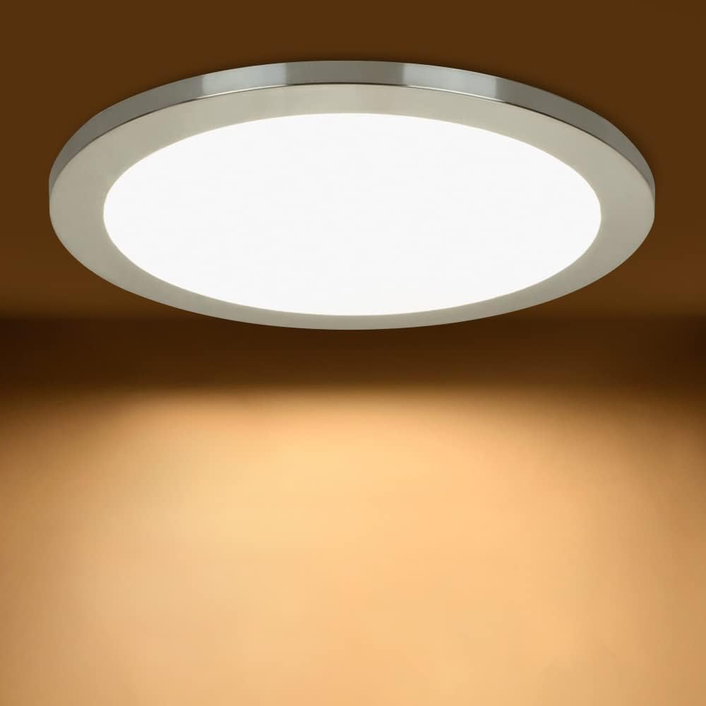 PADMA Bathroom Ceiling Light Fitting LED Flush Ceiling Lights 15W Ultra ...
