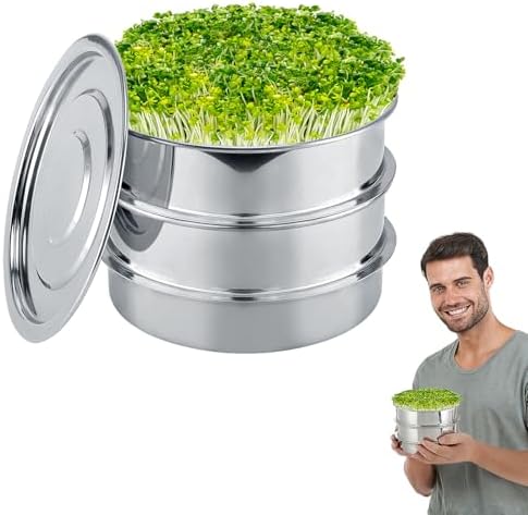 Amazon.com : FillTouch 9 Pcs Spring Stainless Steel Seed Sprouting Kit ...