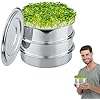 Amazon.com : Stainless Steel Seed Sprouting Kit - 3-tier Microgreens ...