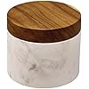 Amazon.com: Anolon Pantryware Marble Salt Cellar with Teak Lid / Marble ...