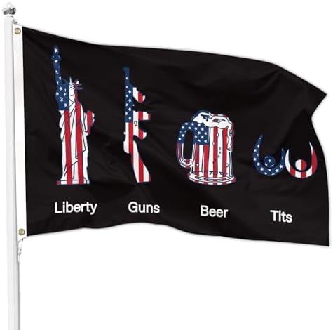 Amazon.com : Banger - LGBT - Liberty Guns Beer Tits Motivational Inspirational Office Gym Wall ...