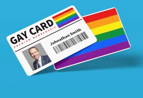 Personalised Gay Membership Card, Funny Joke Meme Design, Novelty Prank ...