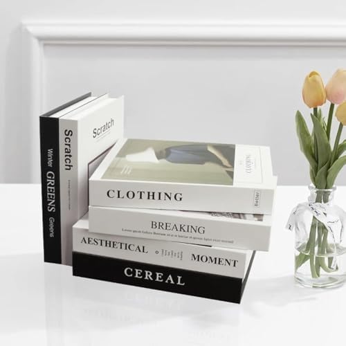 Amazon.com: EFH 6 Pcs Decor Books for House Faux Book Fashion Modern ...