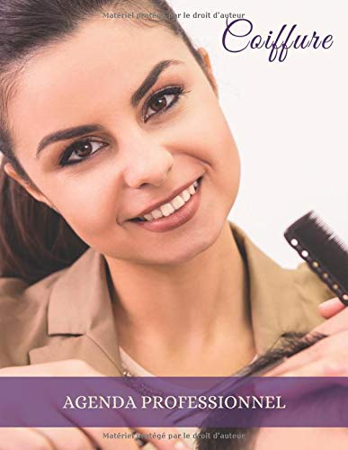 Coiffure Agenda Professionnel: Carnet de Rendez-Vous pour Salons de ...