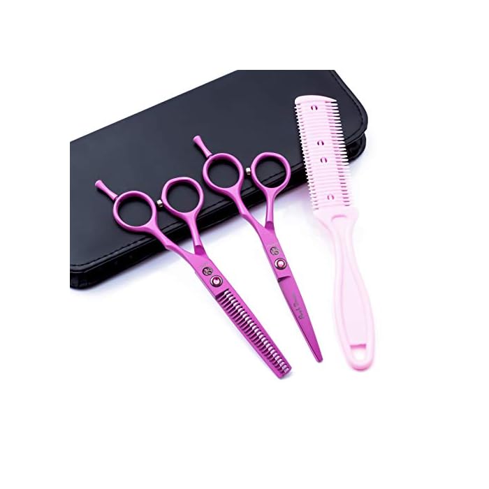 Pink Hair Scissors And Comb
