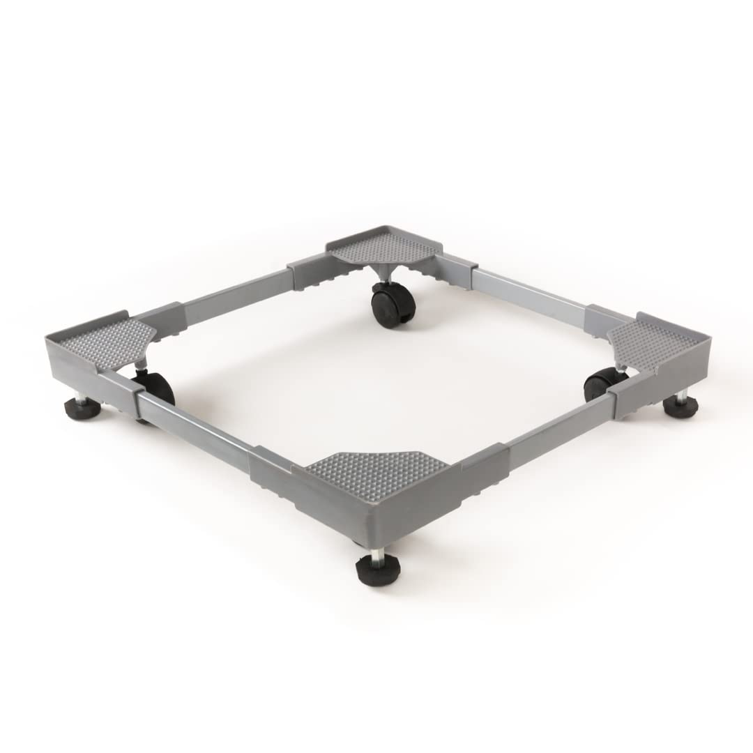 Ezeeden Heavy Duty Adjustable Metal Stand/Trolley/Pedestal with Wheels ...