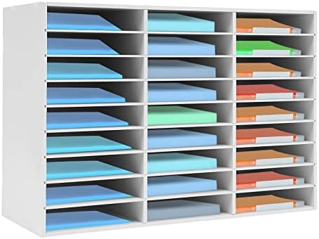 Amazon.com: SNKOURIN Desktop Literature Organizer, 27 Slots Compartment ...
