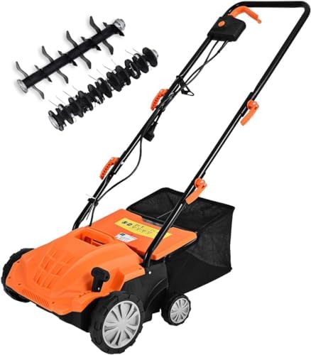 Amazon.com : LawnMaster GV1314 Scarifier and Lawn Dethatcher 15-Inch 12 ...
