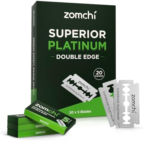 Amazon.com: Double Edge Razor Blades, 50 Counts Safety Razor Blades for ...