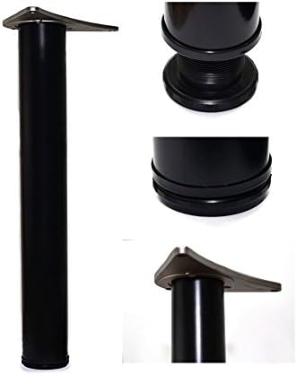 1 x 870mm Adjustable Brushed Chrome Breakfast Bar Worktop Support Table ...