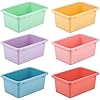 Amazon.com - Outus 36 Pcs Macaron Color Plastic Cubby Bins Bulk with ...