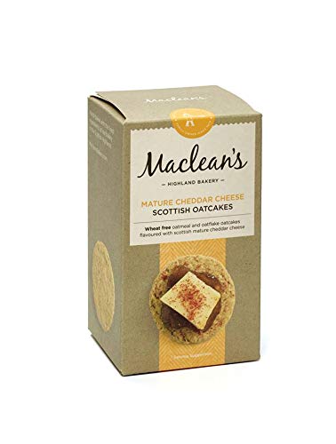 Amazon.com: Maclean's Mature Cheddar Cheese Scottish Oatcakes 150g ...